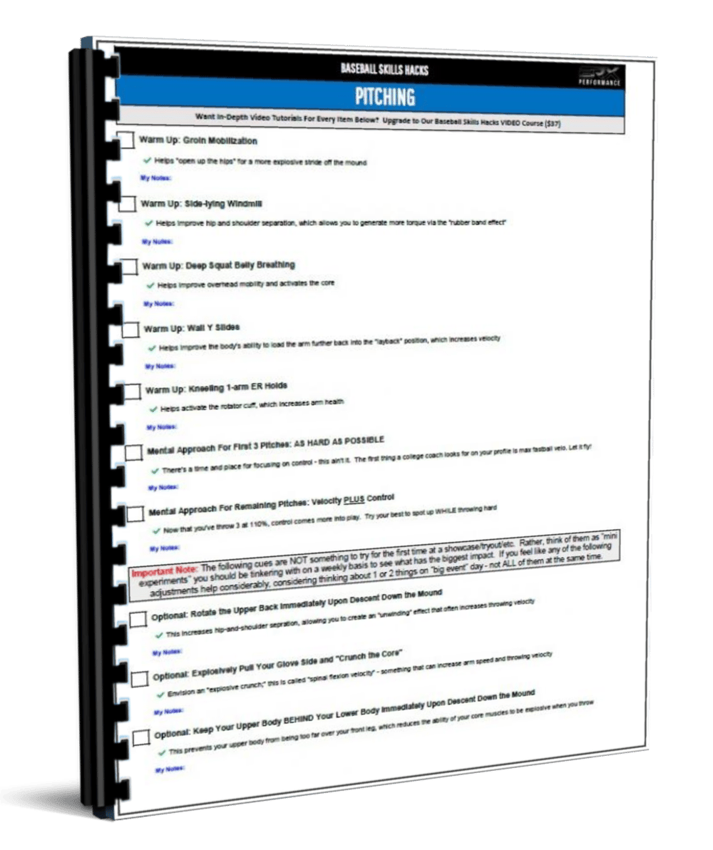Pitching Cheat Sheet